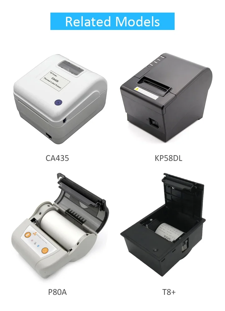 110mm Thermal Stickers Barcode Label Printer 4inch Receipt Printer With ...