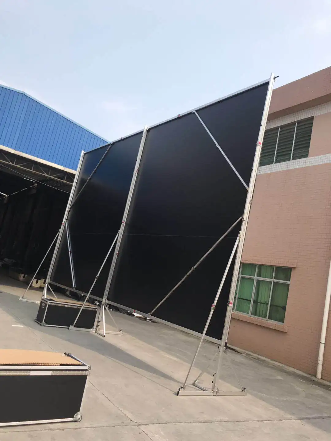 4x3 Meter Large Size Outdoor Fast Folding Projector Screen Foldable ...