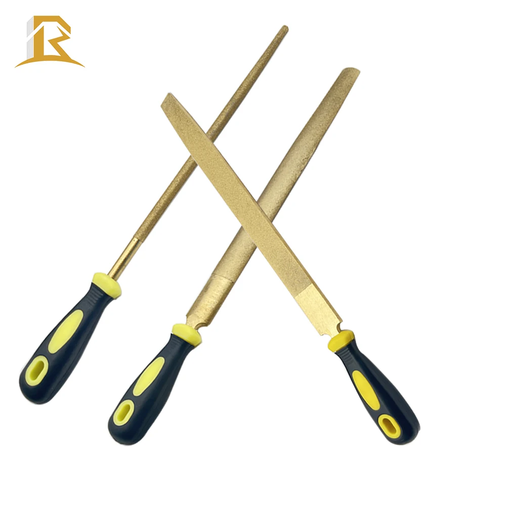 6" Inch Diamond Coated Triangle File 150mm Length Grit 120 Square Alloy ...