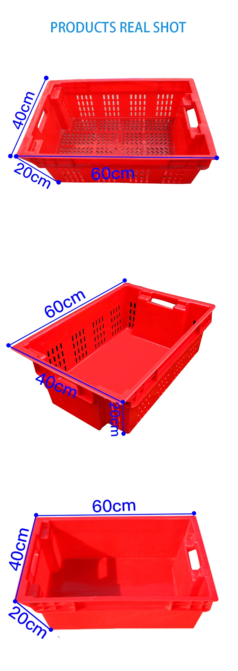 Shop Our Factory Sale of Plastic Meat Crates - Stackable & Durable