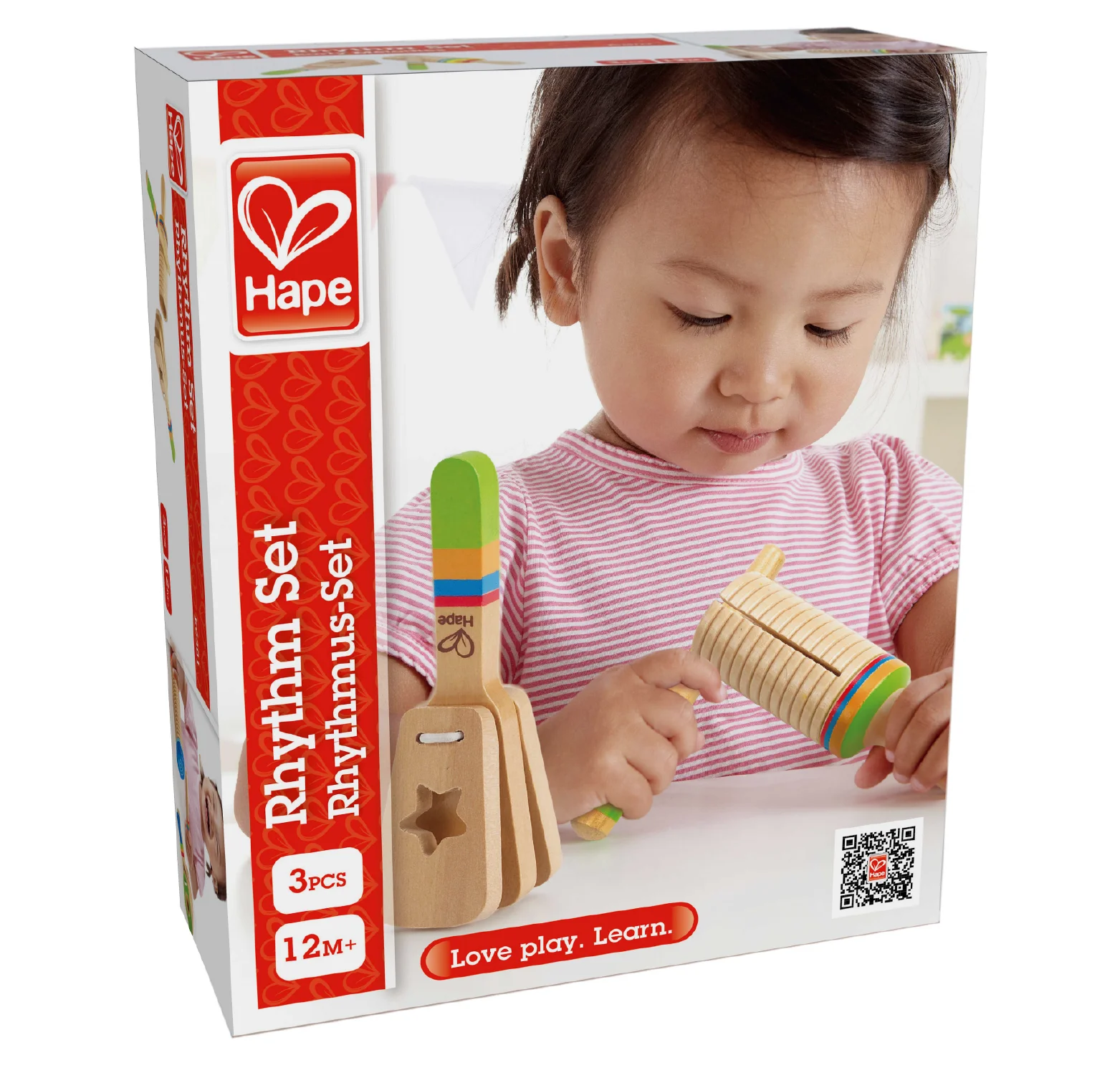 Hape Rhythm Set Natural Wooden Music Instrument Toy For Kids - Buy ...