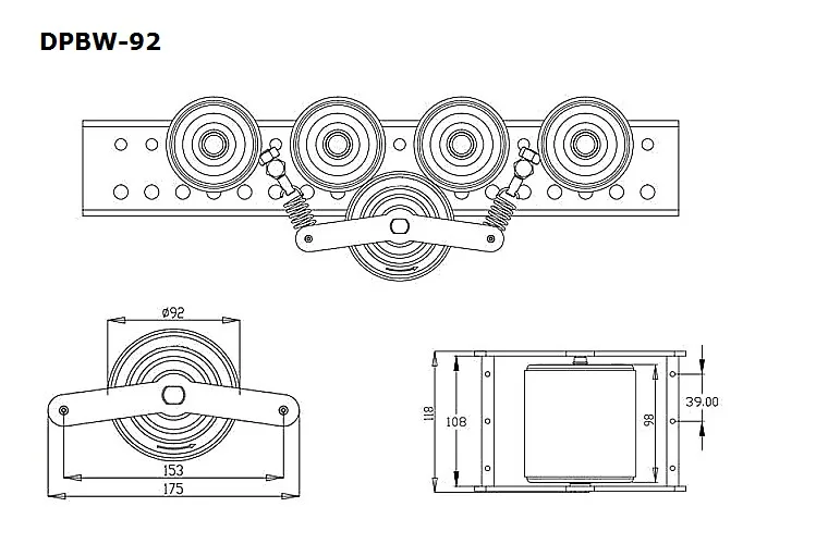 Dp-bw External Brake Roller / Speed Controller / Damping Roller For ...