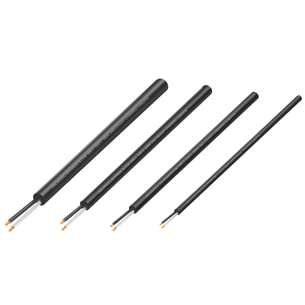 Linoya 300V 105C 2*18AWG SJTW SJOW Power Cable - Waterproof