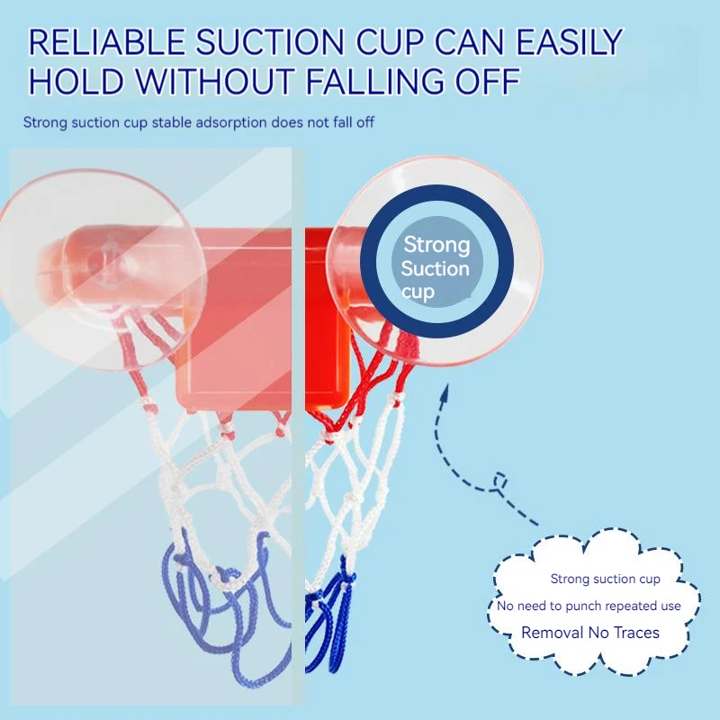 Indoor Toddler Educational Bath Toys Bathroom Strong Suction Cups Mini ...