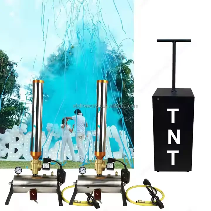 Remote Controller TNT Colorful Confetti Cannon for Gender Reveal, Baby ...