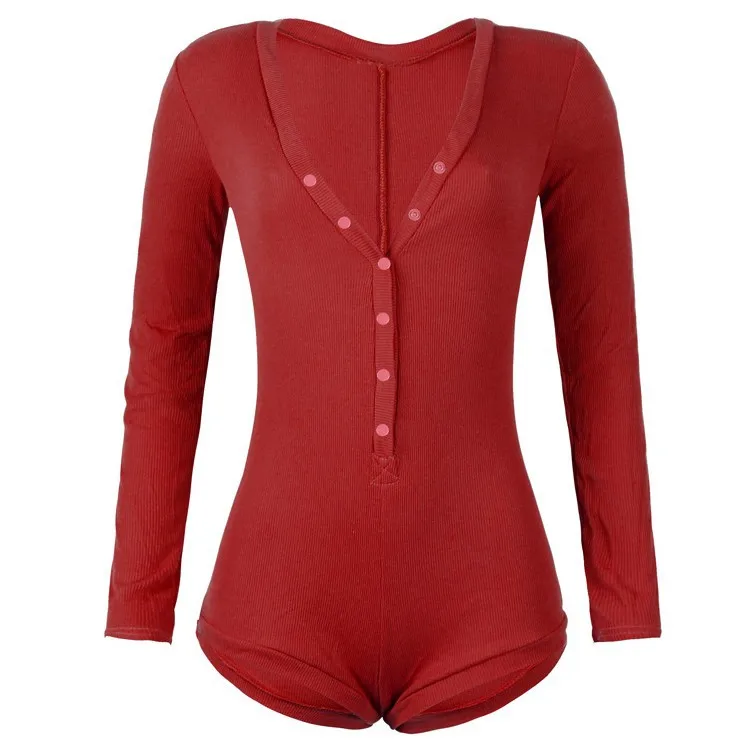 One Piece Pajama Onsie Womens Romper Pyjamas Women Cotton Sleepwear One