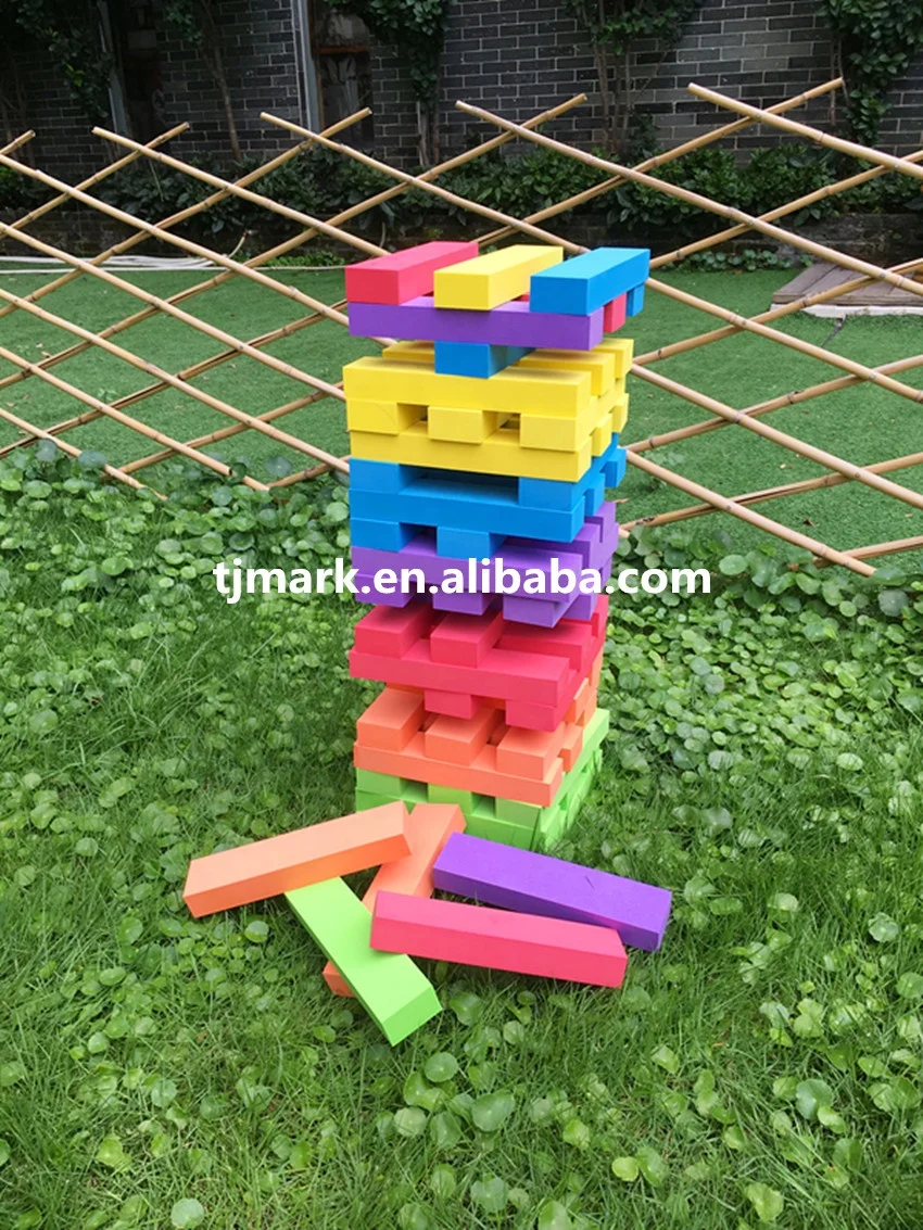 60PC EVA Foam Softy Stacking Blocks - Tumbling Tower Game