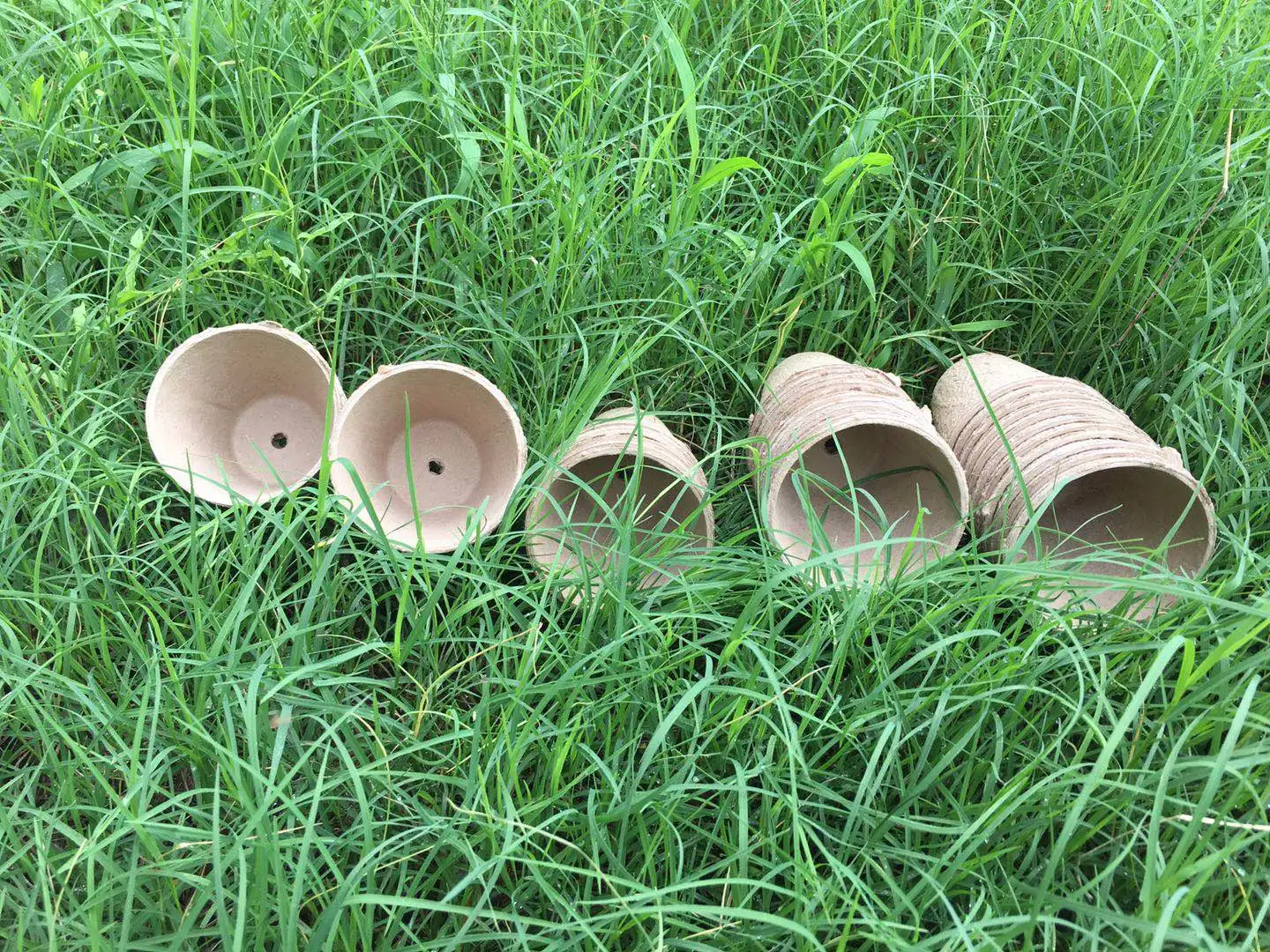 Eco-friendly Biodegradable Round Paper Pulp Coco Peat Pots,Seedling ...