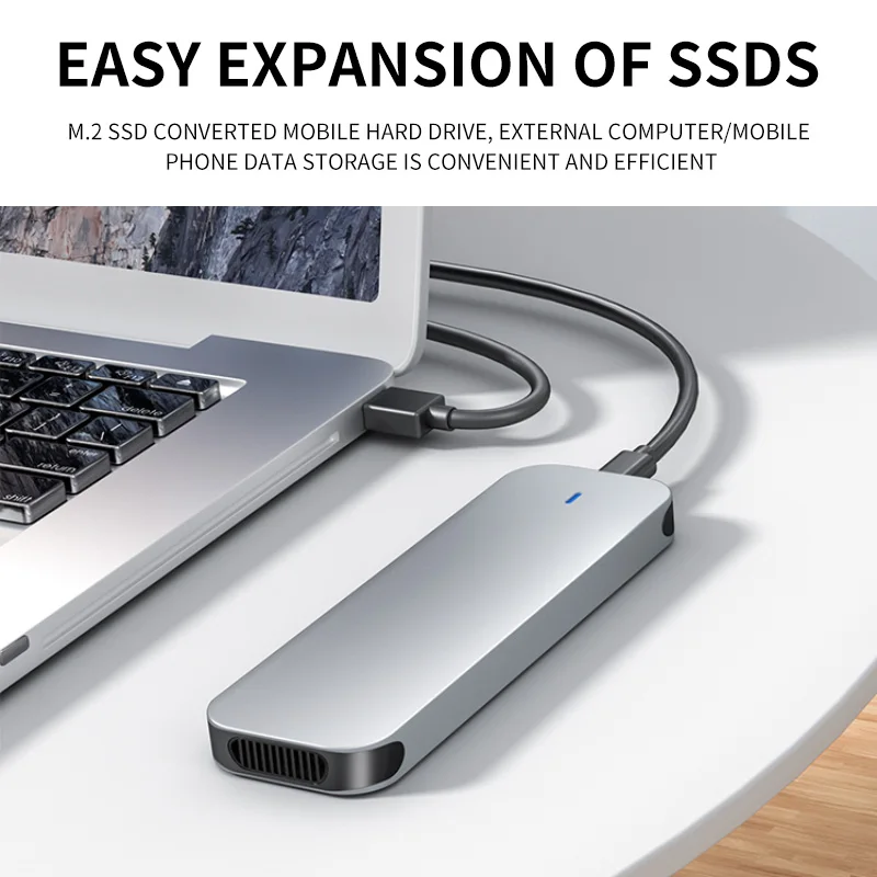 Aluminum M.2 Solid State Hard Drive Housing Supports Ngff Ssd Metal ...