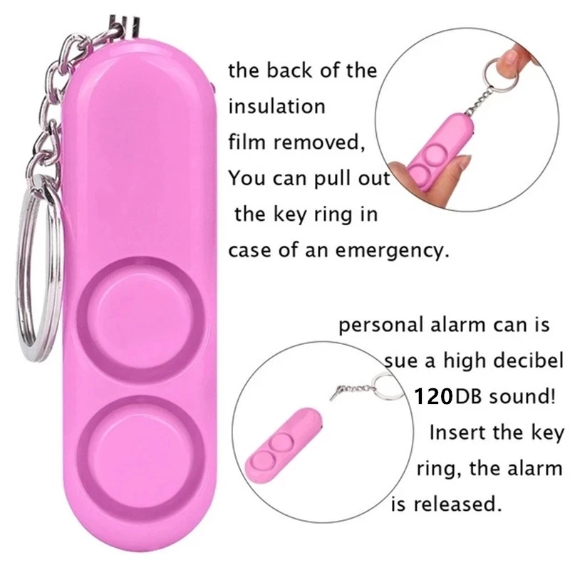 SOS Personal Alarm Safety Panic Button Self Defense Weapons for Women ...