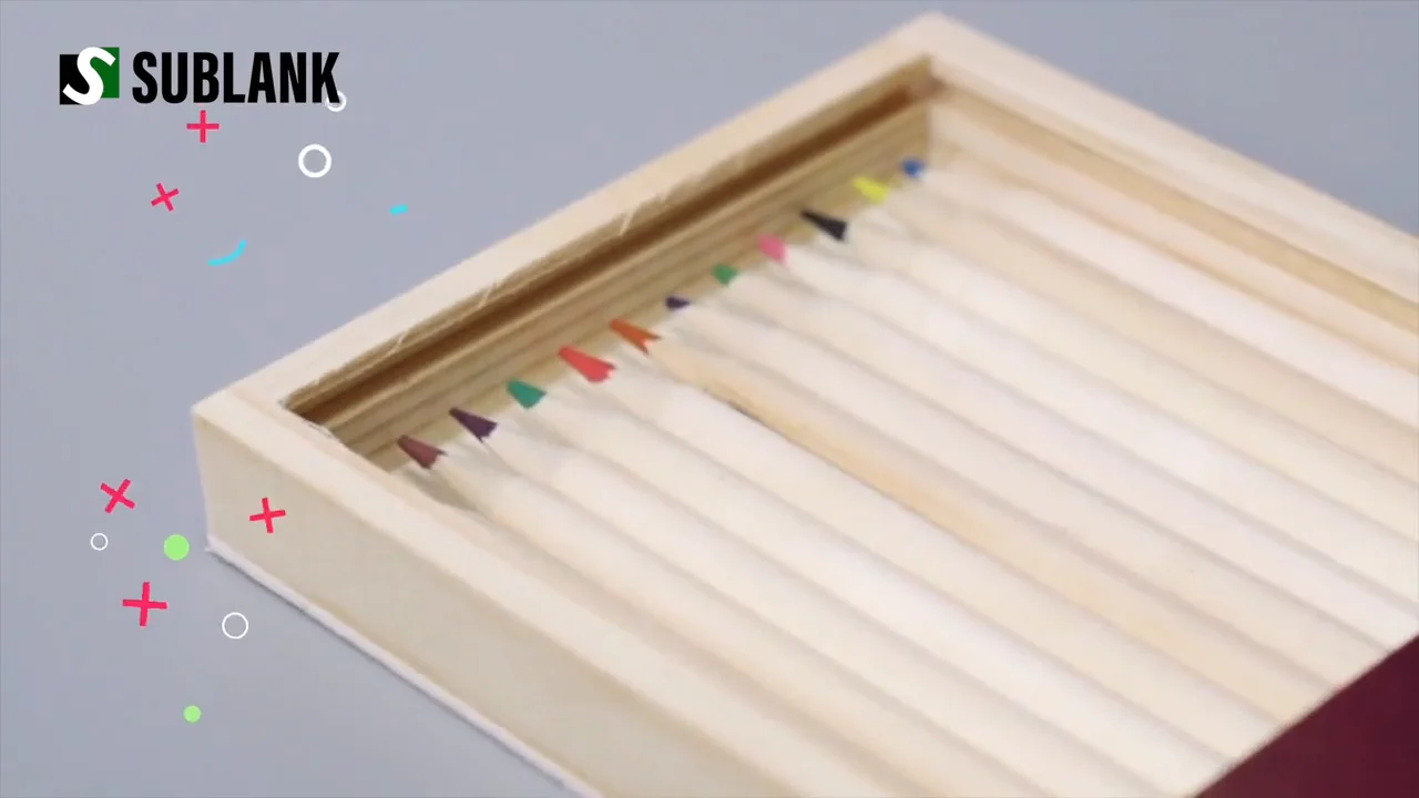 Sublimation Diy Customized Drawing Brush Pencil Case Hardboard Pencil ...