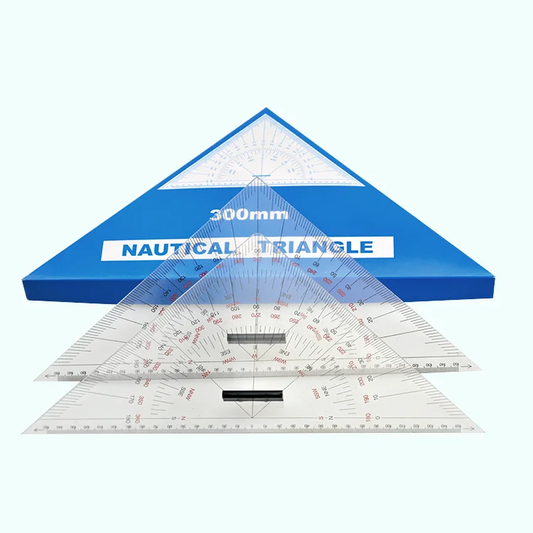 Impa 371008 Marine Square Plastic Nautical Triangular Rule 2pcs/set Of ...