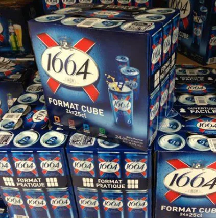 Original Kronenbourg 1664 Blanc Beer In Blue Bottle 25cl 33cl Bottles ...