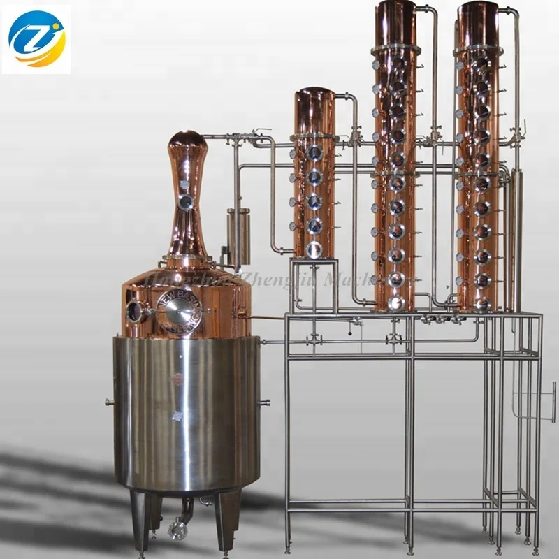 500l Stainless Steel And Red Copper Industrial Distilled Alcohol ...