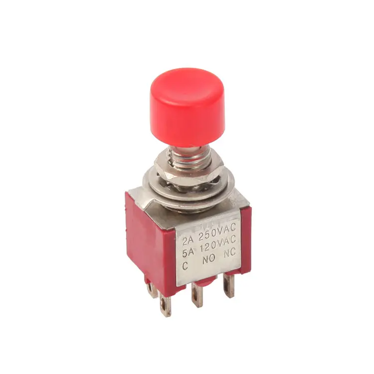 6mm Spring Loaded DPDT ON-(ON) 6 Pin Momentary Switch