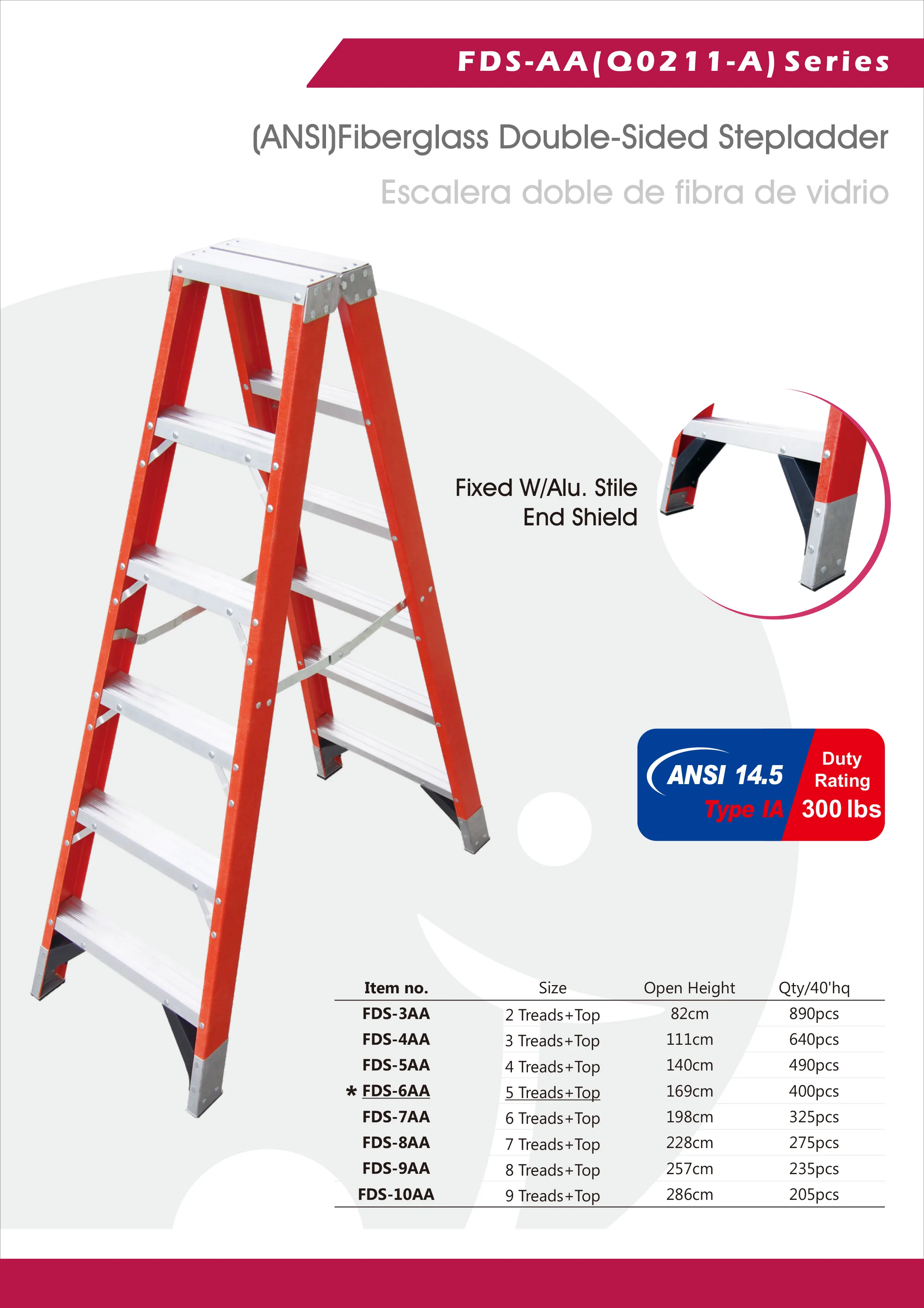 Fiberglass Folding Platform Ladders - Durable & Versatile