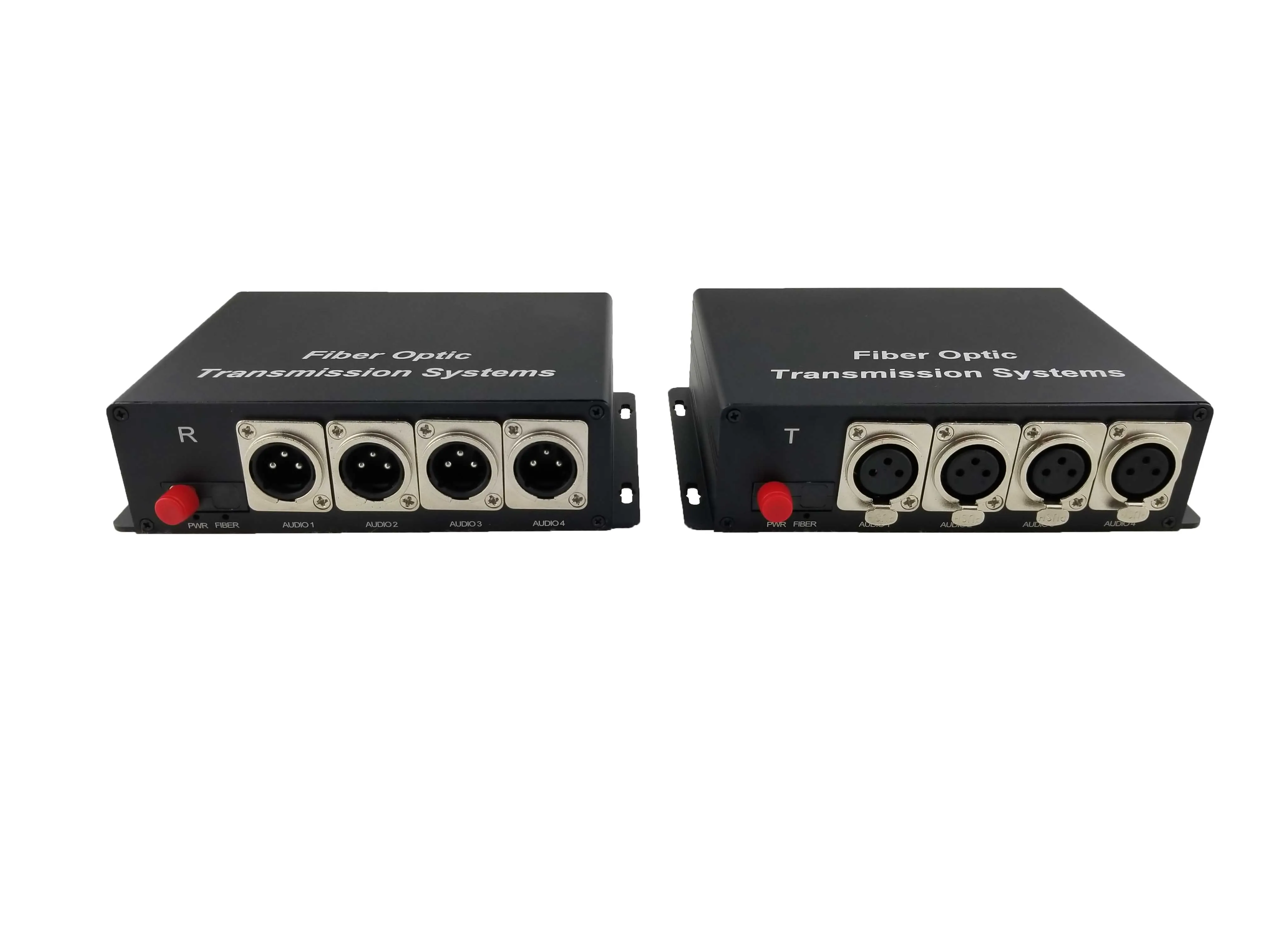Ho-link XLR Balance 4 x forward Audio Converter To Fiber extender ...