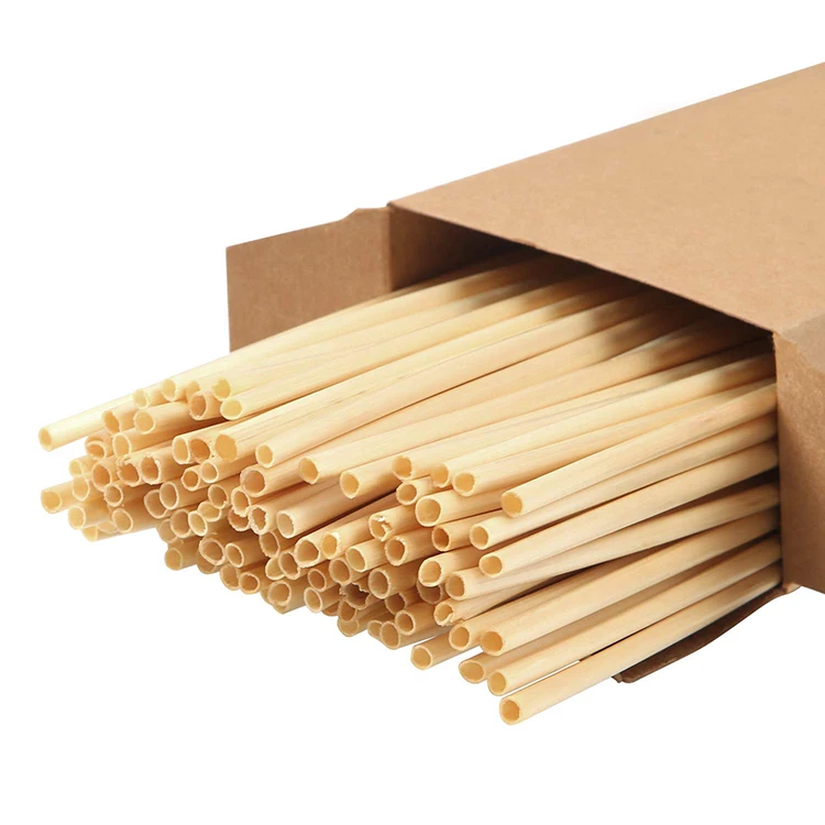 Eco Friendly Wheat Straw Drinking Straws Reusable Biodegradable