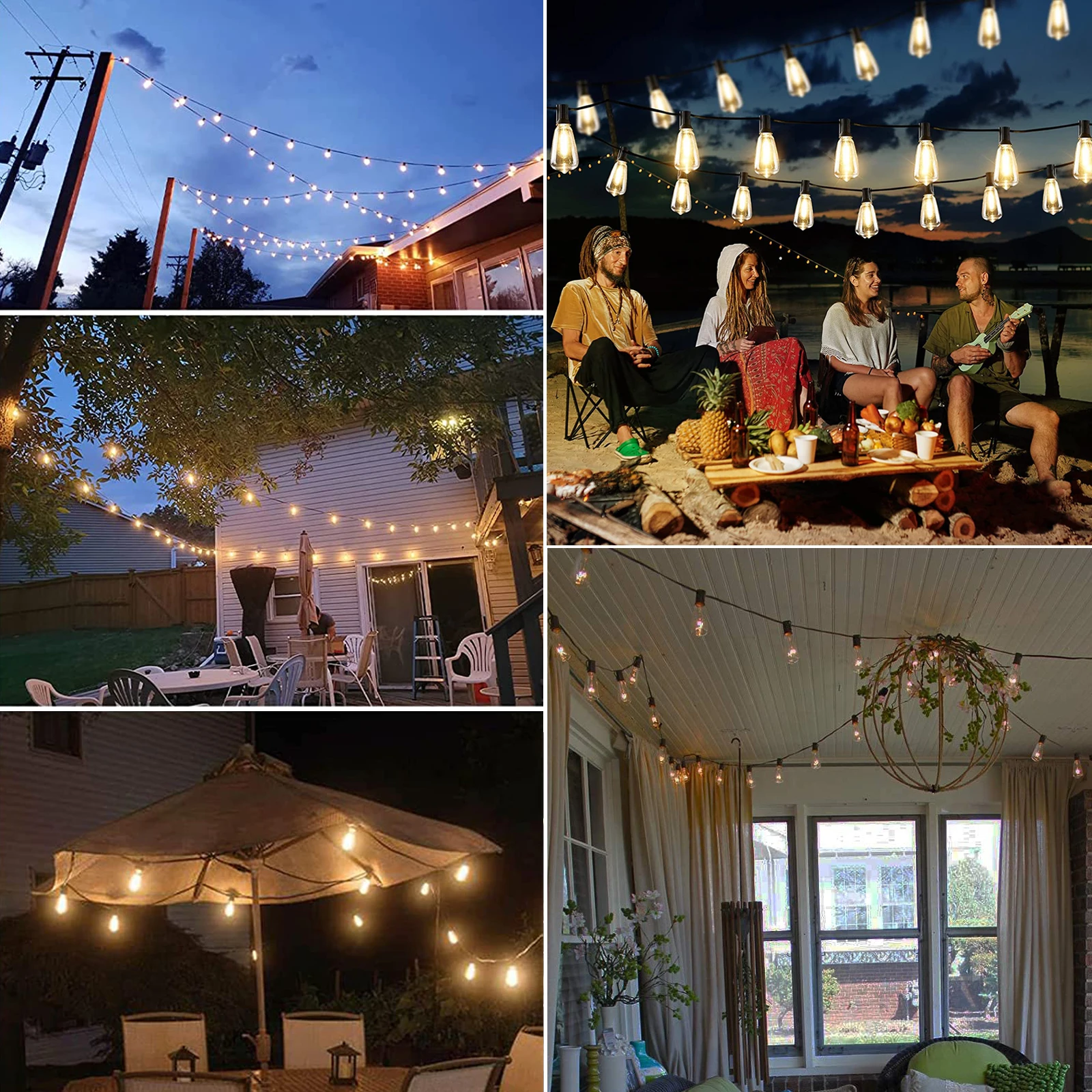 Factory Wholesale Solar String Light St38 Led Bulb 29ft,50ft,100ft ...