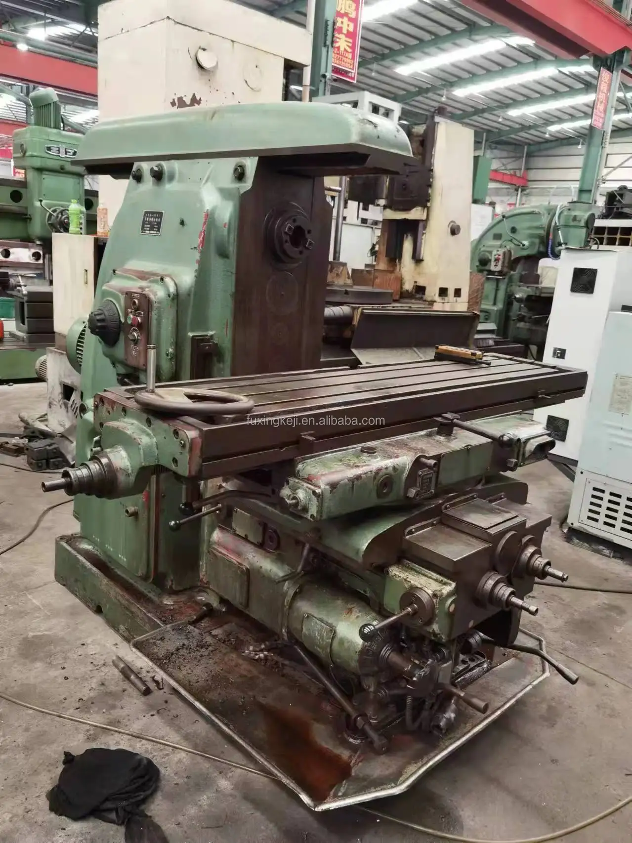 Used Vertical Universal Lifted Table Milling Machine Heavy Duty Metal ...