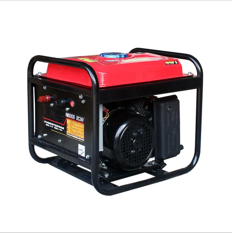 Air Cooled 24V 12V DC Gasoline Generator for Truck Battery Charge