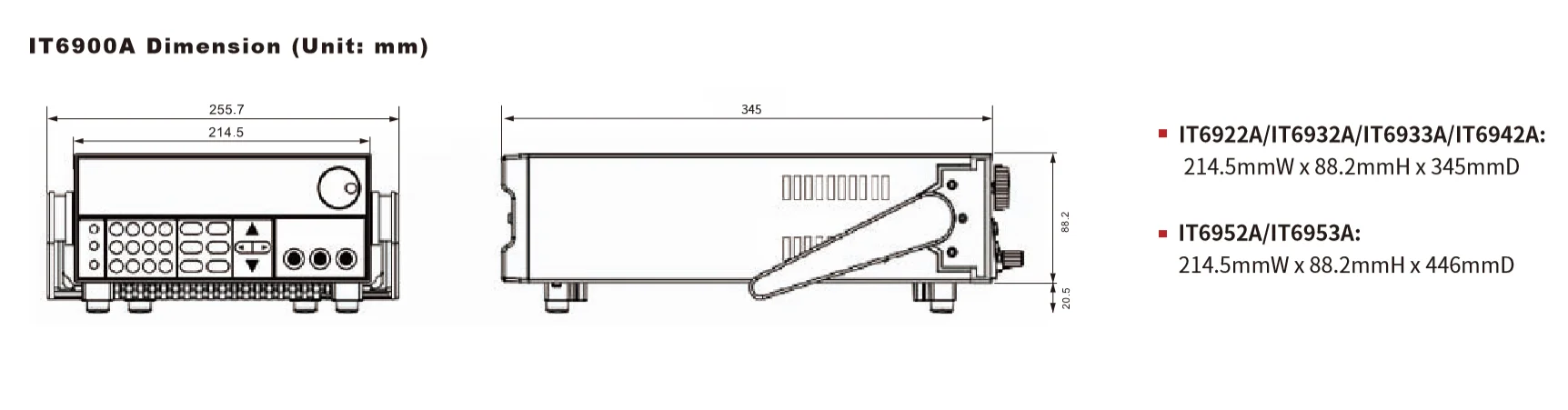 Itech It6953a 150v 10a It6952a 60v 25a 600w Adjustable Voltage Dc Power Supply - Buy It6952a ...