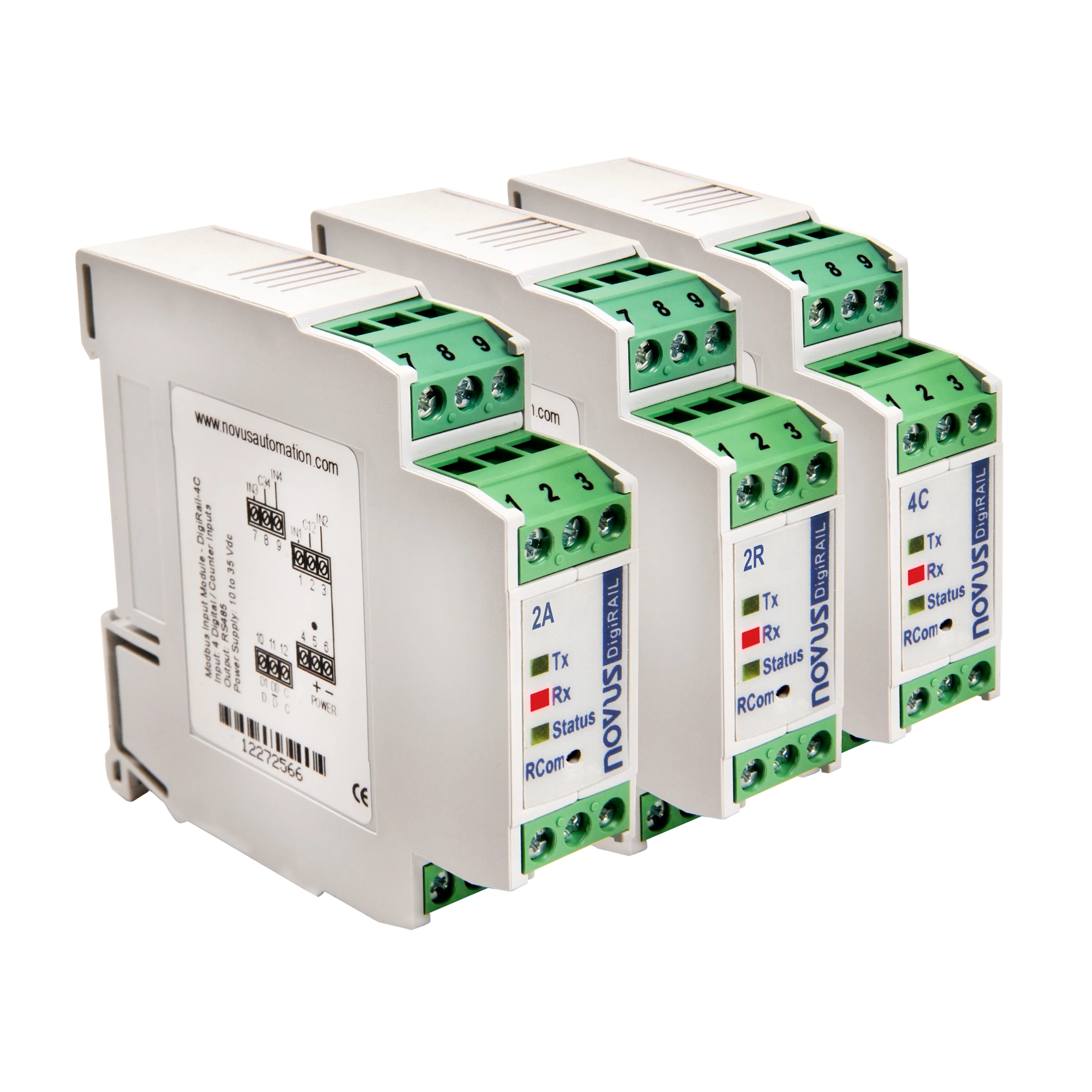 Digirail-2r Rs485 Dual Relay Outputs Module Data Logger Measure Ethernet Iot Module Scada ...