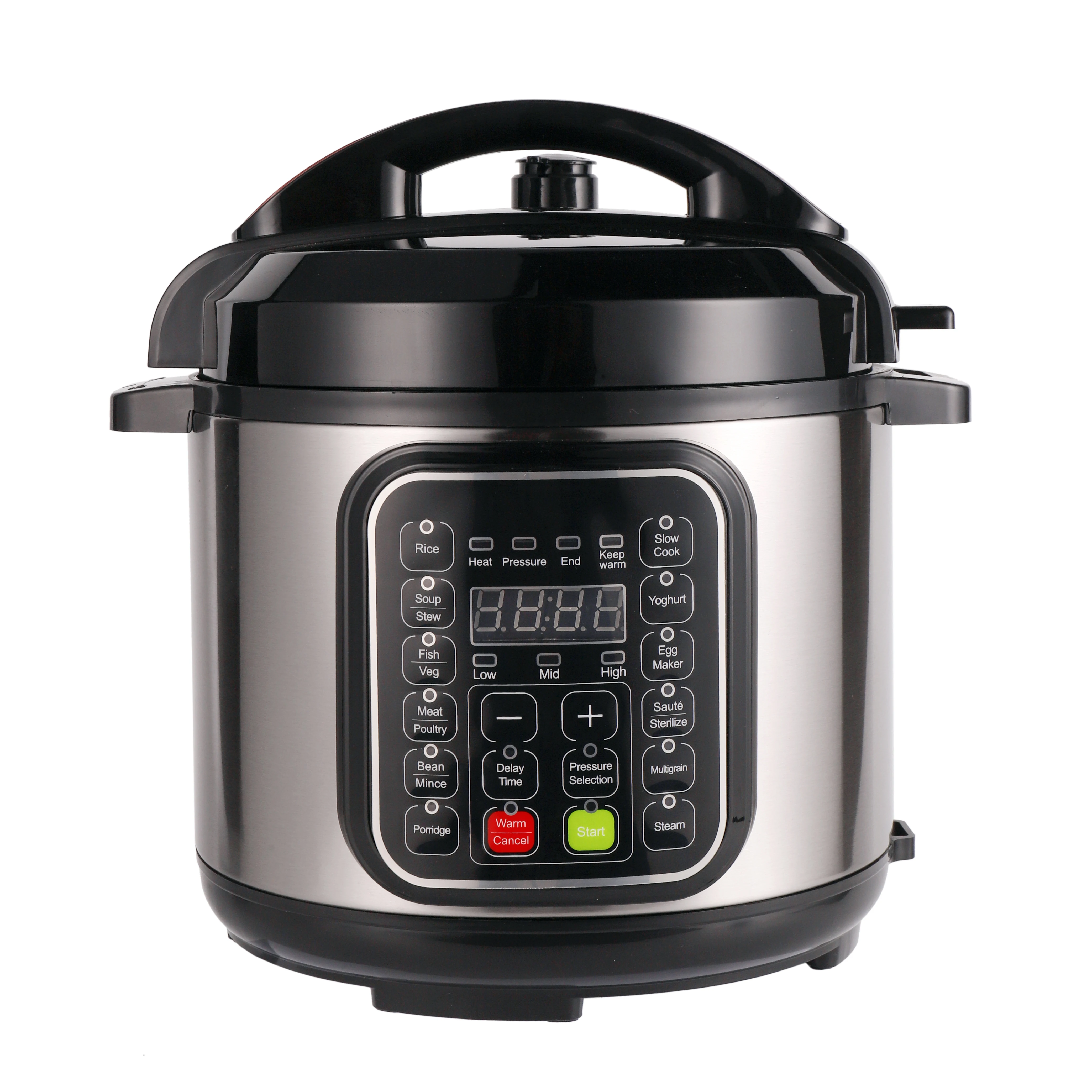 2023 Electric Pressure Cooker 3l Stainless Steel Silver Led Accessories ...