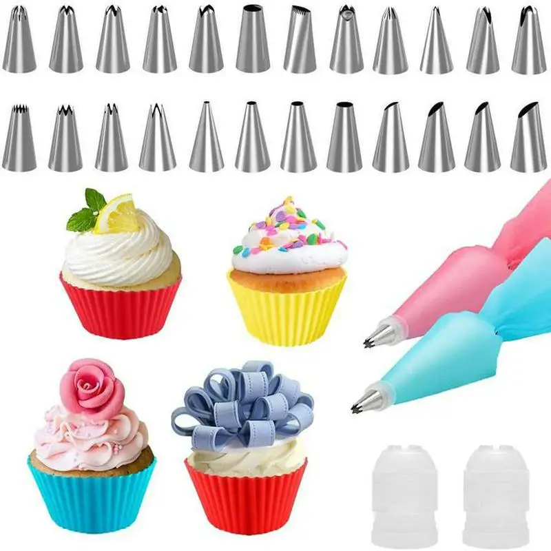 Hot Cookware Set Cake Decoration Supplies 33pcs Piping Bags Spatula ...