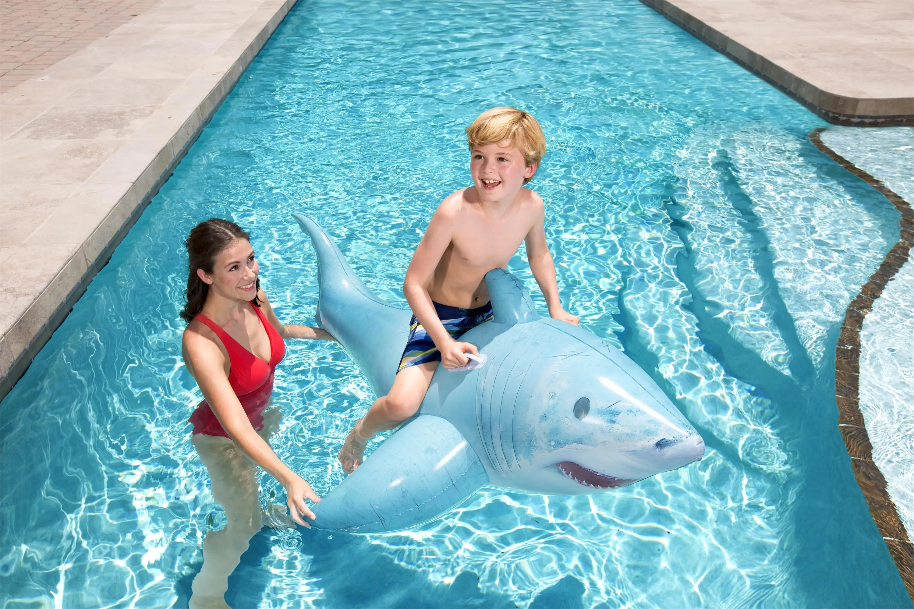 Bestway 41405 Inflatable Shark Pool Rider - Fun & Safety