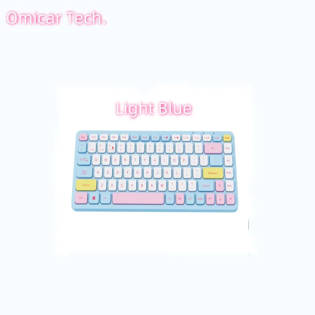 84 Keys Chocolate Keycap Mini Keyboard 2.4ghz Wireless Keyboard Office ...