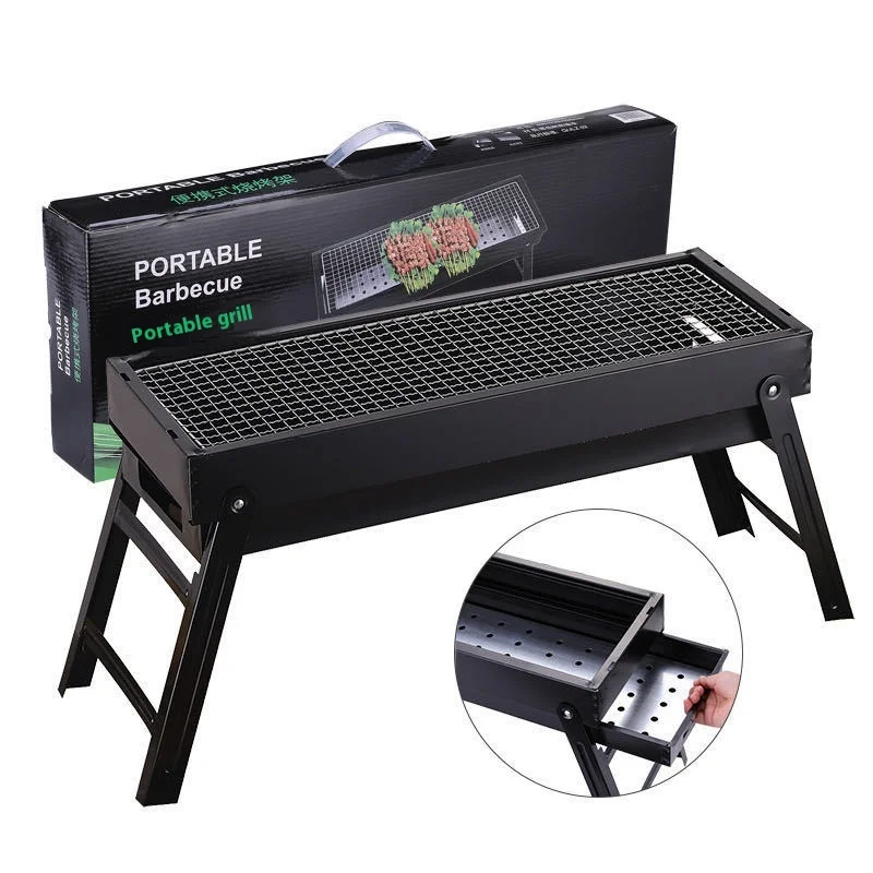 Portable Stainless Steel Large BBQ Grill Rack Detachable Outdoor ...