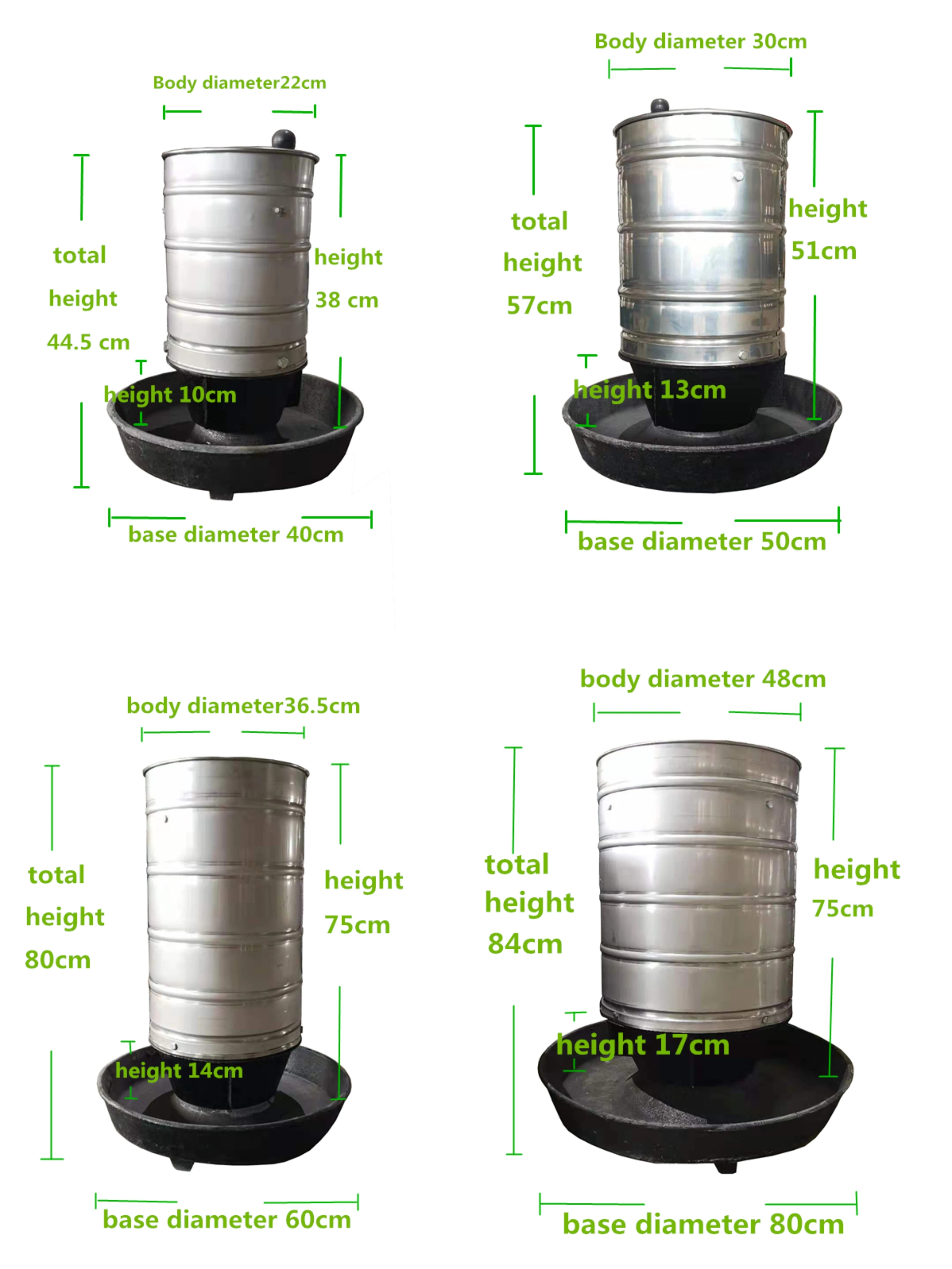 Stainless Steel Automatic Feeder for Pigs - 10KG/30KG/50KG/100KG