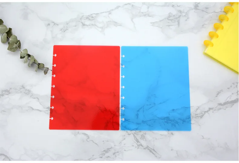A4/A5 Plastic Notebook Cover with Disc Binding Distachable PP Protector ...