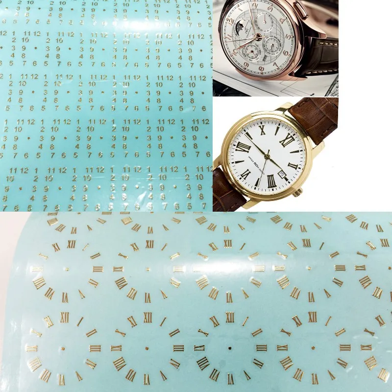 Customize Dial Thin Metal Sticker Production Alphabet
