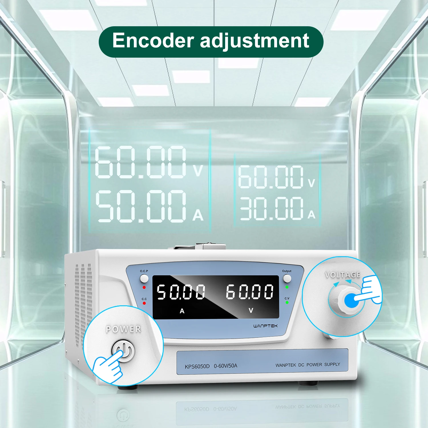 Programmable Power Supply 60v/50a 3000w Dc High Power Adjustable ...