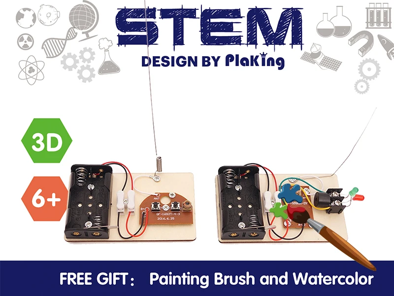 STEM Wooden Telegraph Kit - DIY Learning Toy for All Ages