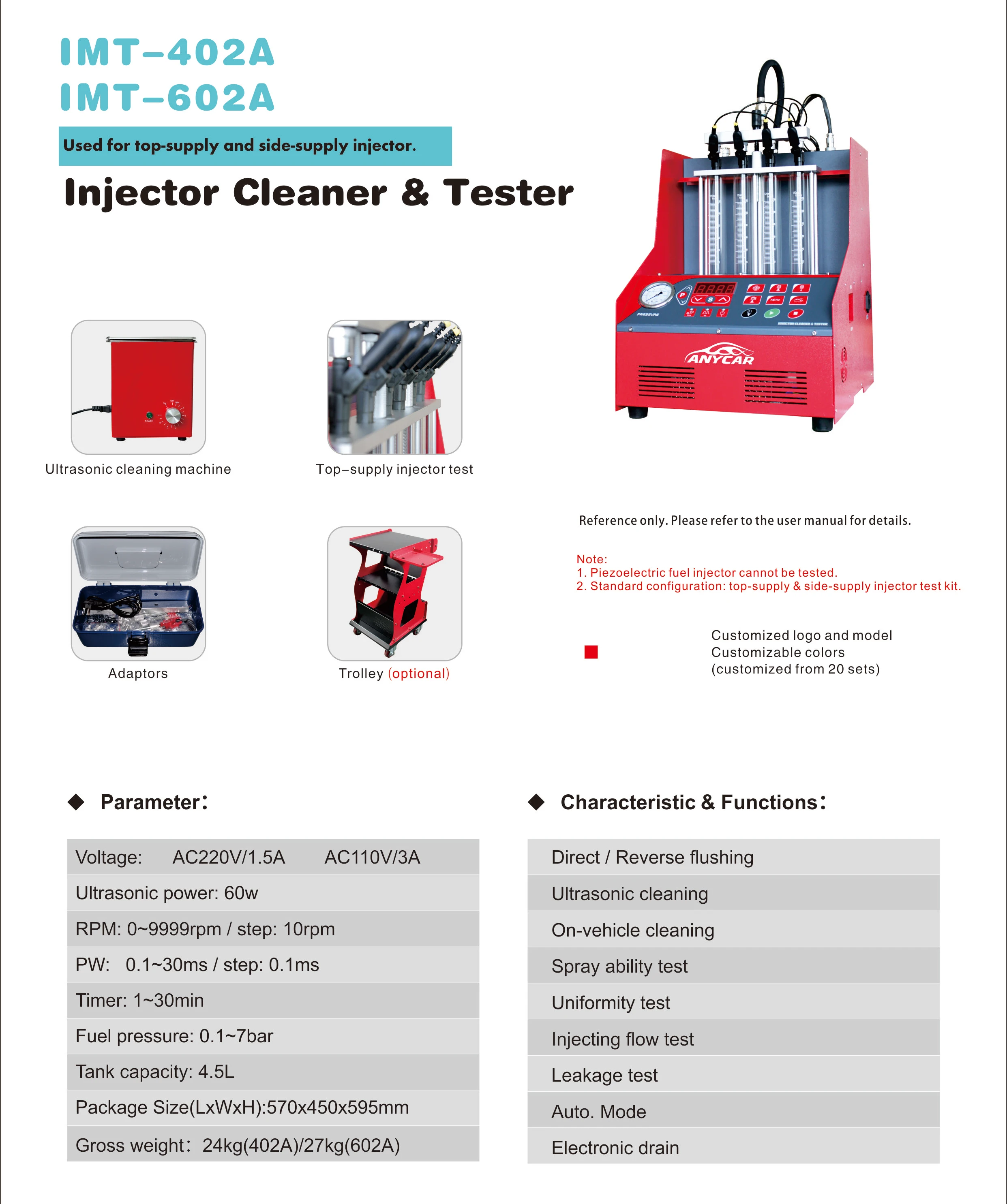 Six Cylinder Fuel Injector Cleaning Detector Fuel Injector Tester ...