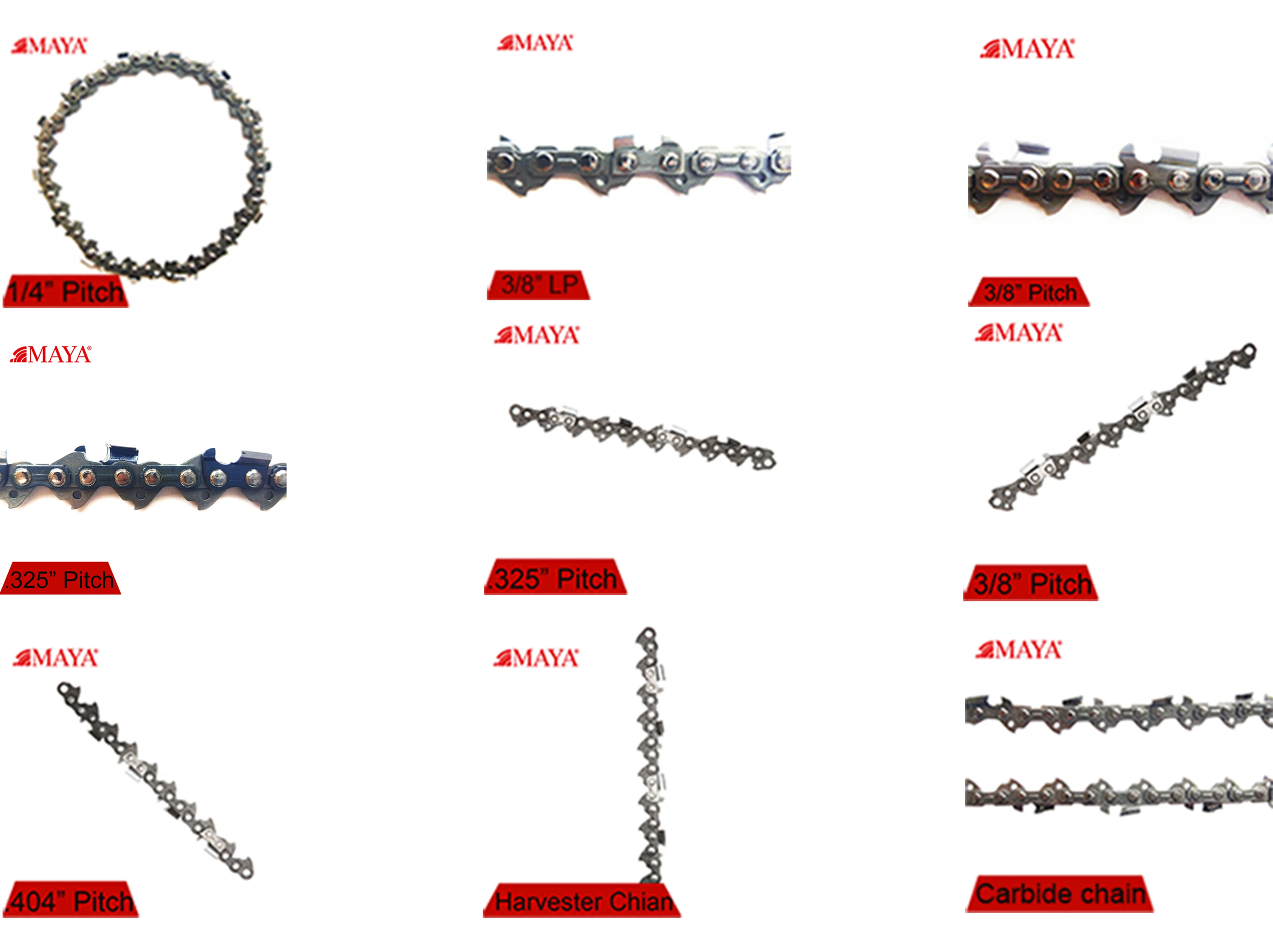 11H 3/4 .122 Harvester Chain Saw Machine Chainsaw Chain