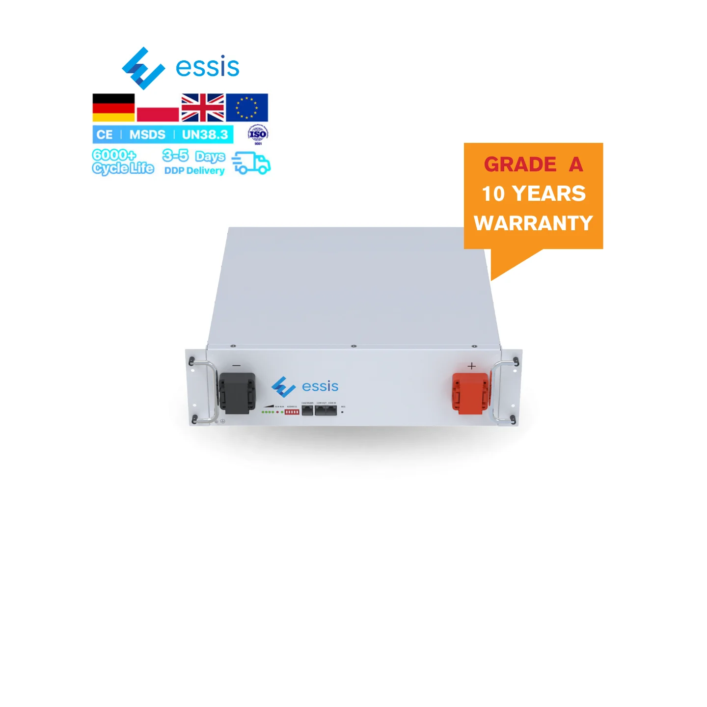 Server Rack Mounted 50kwh 20kwh 15kw 10kwh 51.2v 48v 100ah 200ah 300ah ...