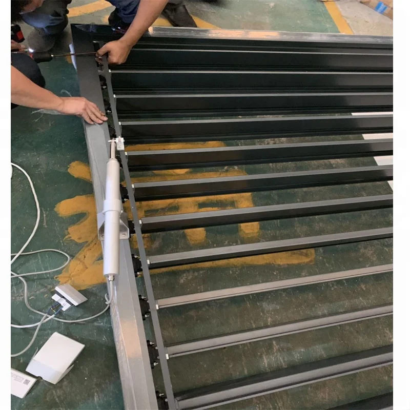 Aluminum Motorized Louver Outdoor Pergola Factory Price