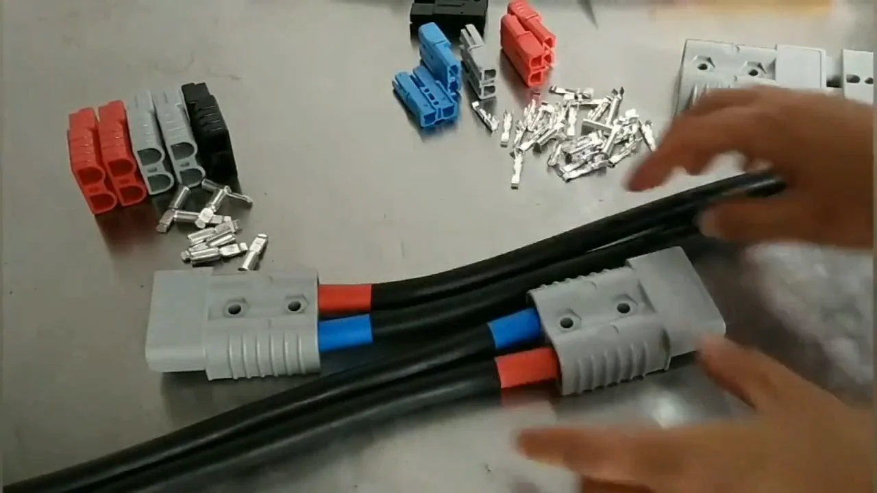 175 Amp Rv Battery Connector Yellow Blue Color 2 Pin Charger Connector ...