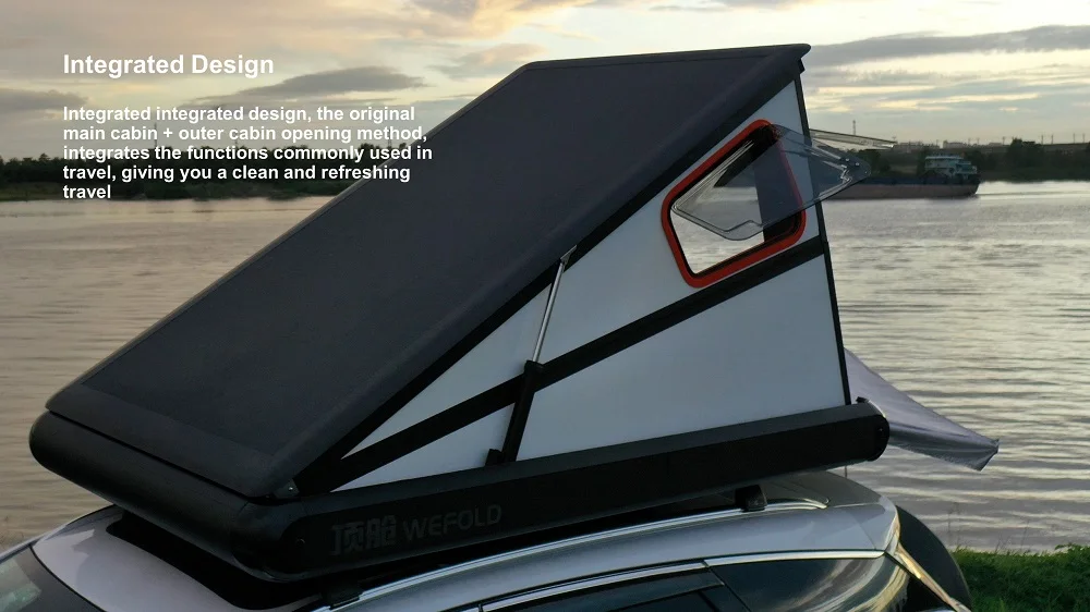 Camping RV Camper Hard Shell Roof Top Tent - Aluminum Frame