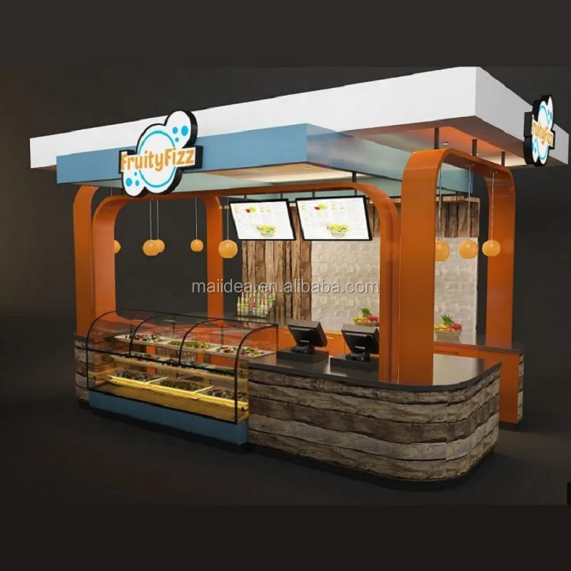 Wooden Mall Food Kiosk,Cafe Kiosk Bar Furniture Outdoor Or Indoor Mall ...