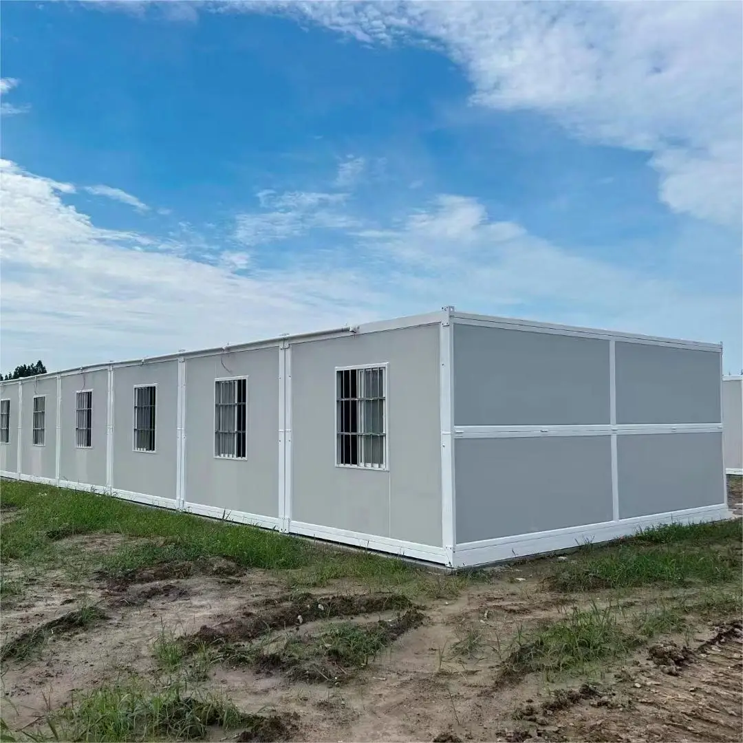 20ft Modular X-Folding Container House Steel Prefab Tiny Office Camping ...