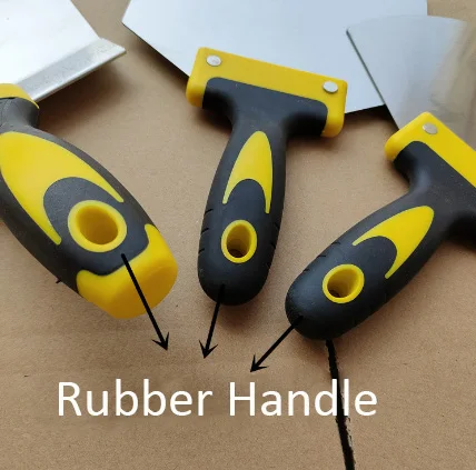 Arc / Square Plastering Knife Putty Trowel With Rubber Handle - Buy ...