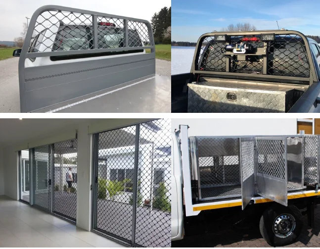 Modern Aluminum Amplimesh Security Window Grill Powder Coated With ...