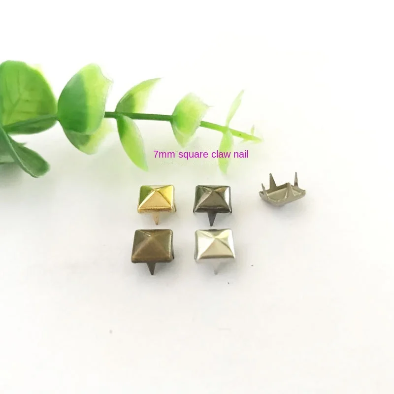 4mm to 15mm DIY Square Claw Rivet Nails All Brass Decorative Metal for ...