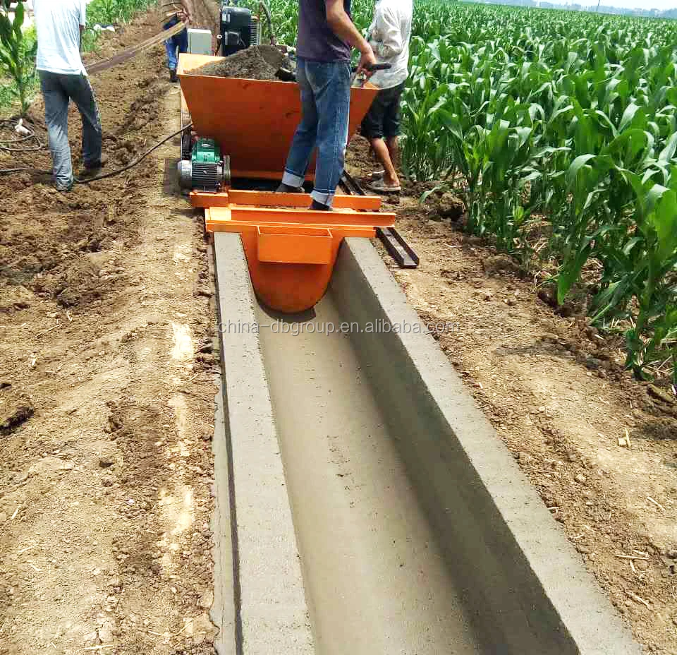 U Shape Water Canal Channel Making Draining Machine - Double Birds