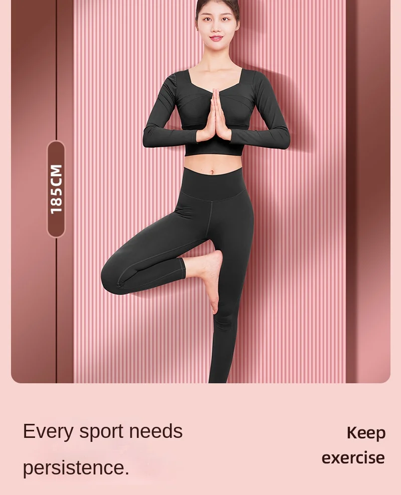 NBR Yoga Mat Folding Non-slip Thickened Widened Longer 185cm 20mm for ...